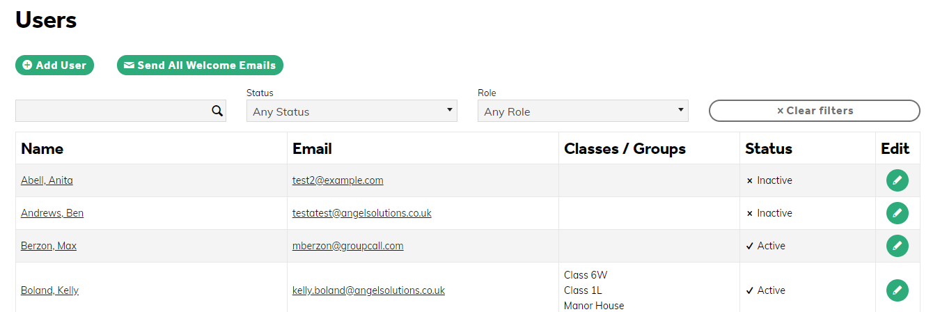 Adding and Editing Users – Balance Lite